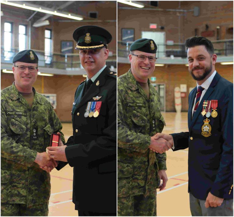 Canadian Forces Decorations for two RMR’s – Royal Montreal Regiment